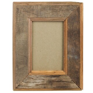 Photo Frame with Rectangular Reclaimed Wood Frame, Small, Brown - Bed ...