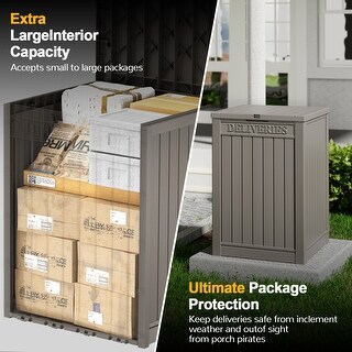 Outdoor Living Lockable Package Delivery and Storage Box - On Sale ...