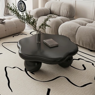 Petal-Shaped Modern Minimalist Coffee Table with Spherical Legs - Bed ...