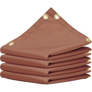 7' x 28' Brown 90% Shade Cloth, Waterproof Tarp for Dog Kennel, Fence ...