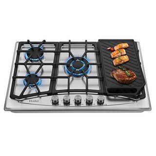 30Inch 5 Burner Propane Gas Cooktop with Griddle - Bed Bath & Beyond ...