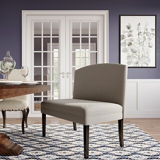 Upholstered Arch Back Settee - Bed Bath & Beyond - 34347635