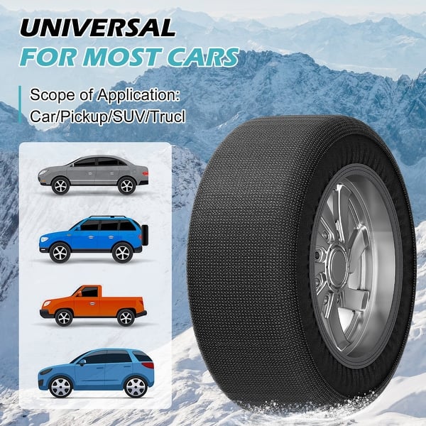 Tir Tir Snow Socks For Tires - Great Alternative To Tire Chains For ...