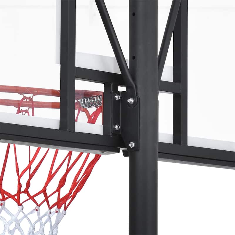 8-10ft Height Adjustment Portable Basketball Hoop Basketball System ...