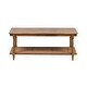 Carolina Living Chesterfield Wood & Cane Coffee Table - Whitewash - Bed ...