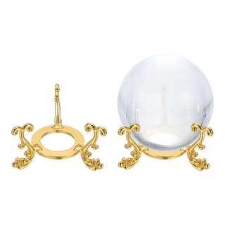 Metal Crystal Sphere Holder Ball Display Stand Quartz Ball Orb Holder ...