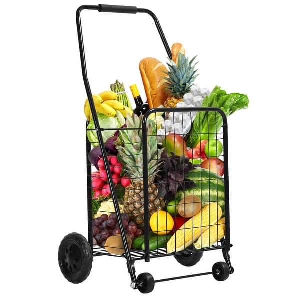 foldable basket trolley