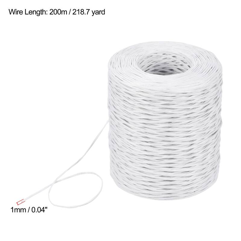 218 Yd Floral Wire Vine Bind Wire Twine Waterproof Paper Wrapped Iron - White - On Sale ...