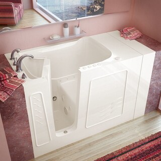 MediTub 3053LD 53" Fiberglass Air / Whirlpool Walk In Tub for Alcove ...