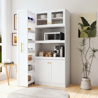 Kitchen Pantry Cabinet with Advanced Storage and Stylish Appeal - Bed ...