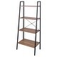 4-Shelf Home Wood And Metal Ladder Bookcase - On Sale - Bed Bath ...