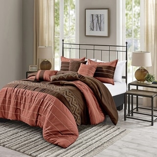 Esdey Luxury 7 Piece Comforter set - Bed Bath & Beyond - 37957789