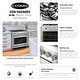 Cosmo 36 in. 3.8 cu. ft. Single Oven Gas Range with 5 Burner Cooktop ...
