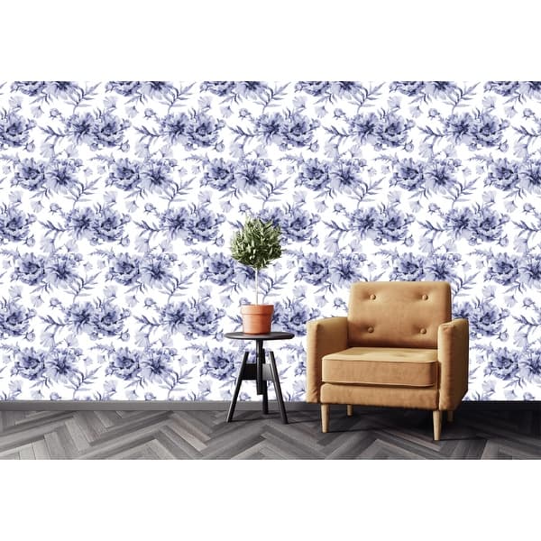cornflower blue removable wallpaper