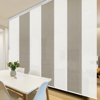 InStyleDesign 7-Panel Single Rail Panel Track Extendable 110"-153"W x ...