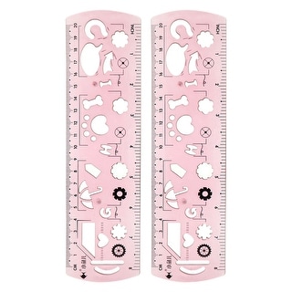 Unbreakable Flexible Rulers Double Scale Shatterproof Folding Plastic ...