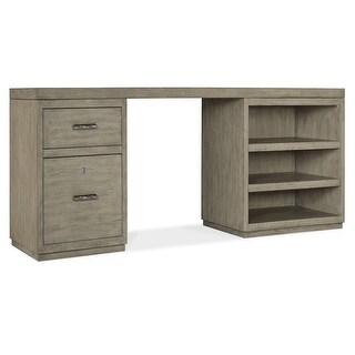 Linville Falls 96" Desk with One File and Open Desk Cabinet - Bed Bath ...