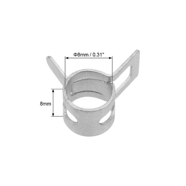 Steel Band Clamp Hose Tube Spring Clips Clamp Silver Manganese Steel ...