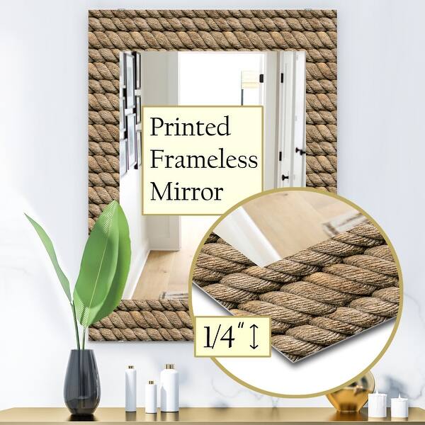 The Gray Barn printed 'Hemp Rope' Farmhouse Vanity Printed Mirror - On ...