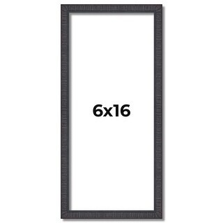 6x16 Frame Brown Solid Wood Picture Frame - Complete Modern Photo - Bed ...