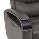Spruce & Spring Regan Leather Power Recliner Swivel Glider Rocker with ...