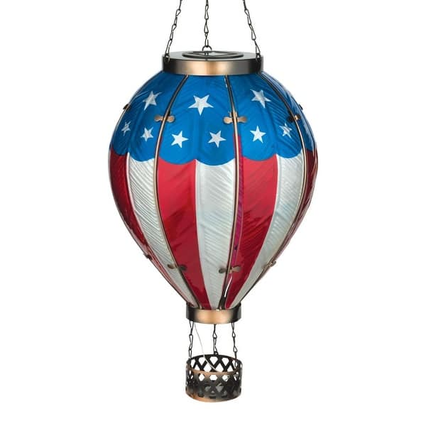 Regal Art & Gift 27.25" Hot Air Balloon Solar Lantern XLG - Americana ...