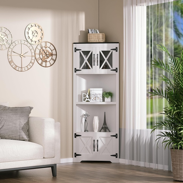Corner farmhouse cabinet store