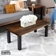PIPE DECOR Solid Reclaimed Wood Coffee Table with (4) Matte Black Metal ...
