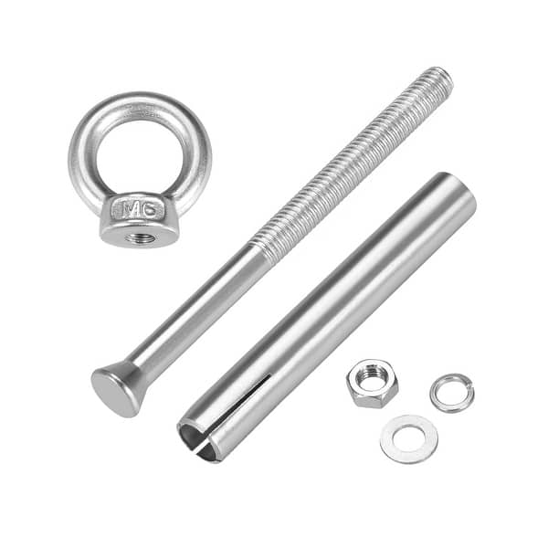 M6 x 70 Expansion Eyebolt Eye Nut Screw with Ring Anchor Raw Bolts 2 ...