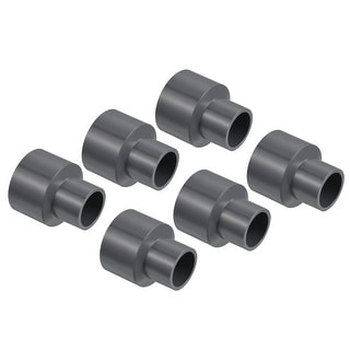 6pcs PVC Reducer Pipe Fitting Straight Coupling Adapter Connector - Bed ...