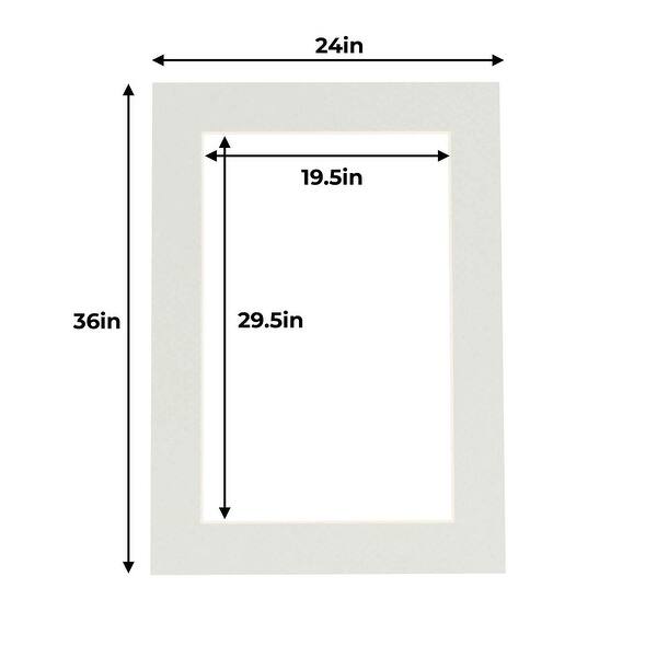 24x36 Mat for 20x30 Photo - Taupe Beige Matboard for Frames Measuring ...