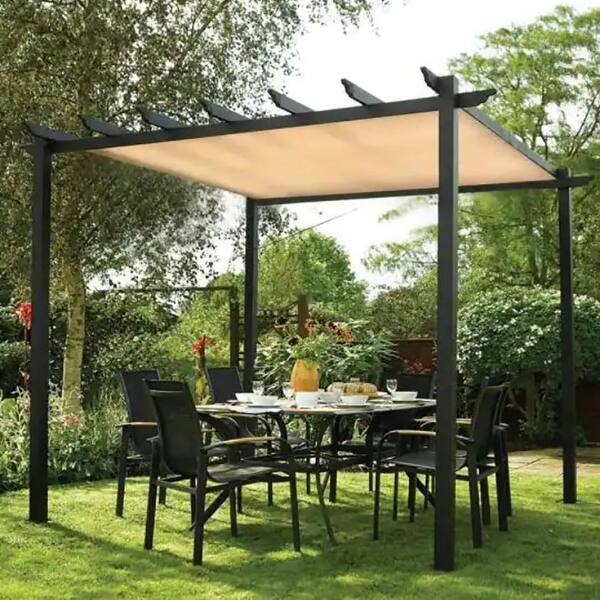 Pro Space 6ft.x 4ft.Wheat Sun Shade Fabric Porch Vertical Screen ...