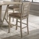Set of 2 Dining Counter Height Chairs Modern Farmhouse Rustic Look ...