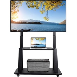 Mobile TV Cart for 42-86" Screens, Height Adjustable, Portable Floor ...