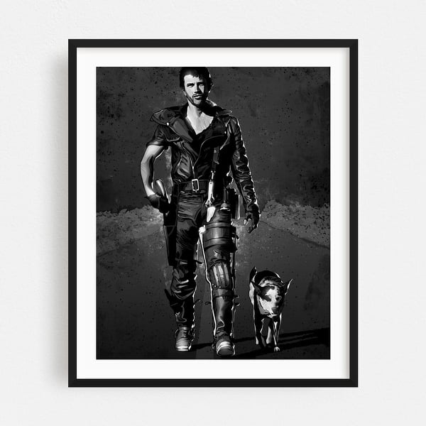 MAD MAX CHROME Digital Black White Mad Max TV Movies Art Print/Poster ...
