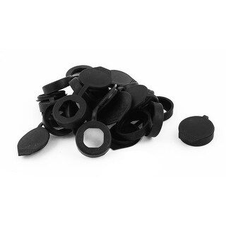 15 Pcs Rubber Key Panel Cam Lock Dust Waterproof Cover Black - Bed Bath ...