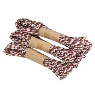 12Pcs 11 Yard Double Color Twisted Paper Rope Twine String, Wine Red ...
