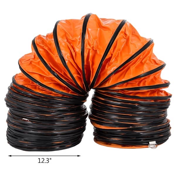 VEVOR 25FT PVC Flexible Duct Hosing for Utility Blower 12 Inch Portable ...
