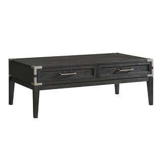Laguna Occasional 52" Wide Coffee Table with 4 Legs, Weathered Steel ...