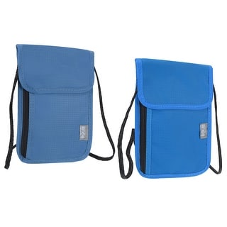 2pcs Neck Wallet Travel Pouch, RFID Blocking Travel Document Organizer ...