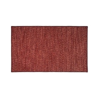 Red Tweed Pattern Handcrafted Reversible Door Mat 30" x 48" - Bed Bath ...