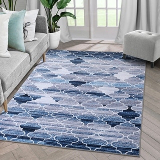 Modern Abstract Boho Chic Area Rug Carpet, Thick Velvet Geometric Area Rugs Floor Carpet for ...