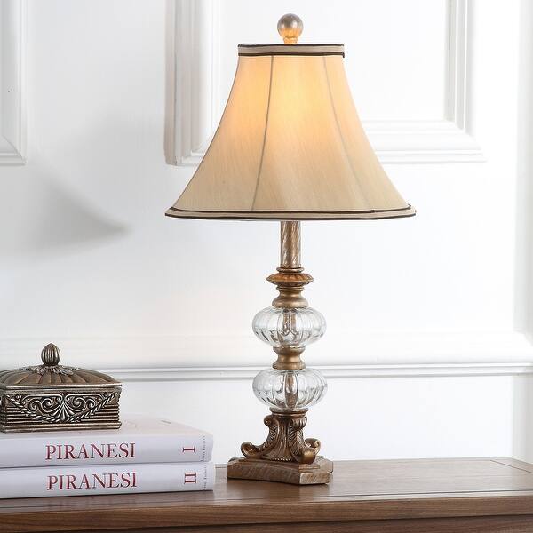 SAFAVIEH Lighting 24-inch Princeton Glass Table Lamp (Set of 2) - 12 ...