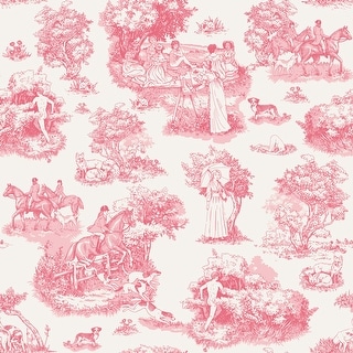 Rachel Antonoff Pink The Chase Peel Stick Wallpaper - Bed Bath & Beyond ...