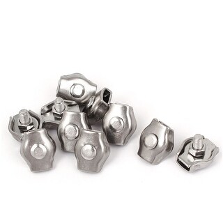 M4 Stainless Steel Simplex Wire Rope Clip Cable Clamp Single Bolt 10 ...