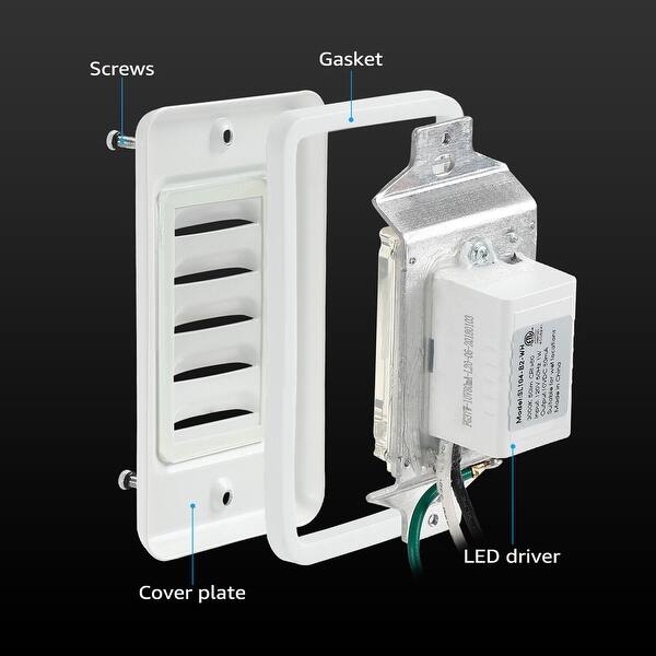 3/6-Pack LED Step Lights, Wall Mount Vertical Stair Lighting with ...