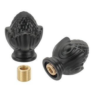 36 x 28mm Lamp Finials Caps Knob, 2 Set Lamp Shade Decoration - Bed ...