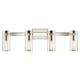 Jemsa 32 in. 4-Light Bathroom Vanity Light with Clear Fluted Glass ...