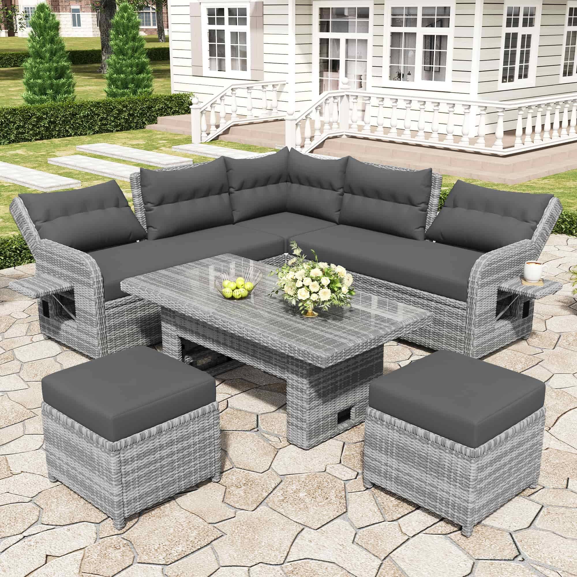 sunbrella sofa set