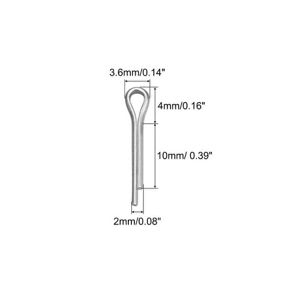 Split Cotter Pins,316 Stainless Steel Clip Fastener Fitting, 60Pcs ...